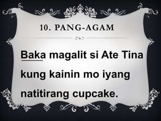 Pang abay na Panang-ayon, pananggi at pang-agam (ACTIVITY) | PPTX