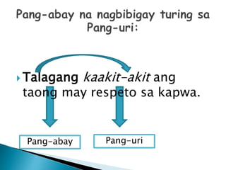 PANG-ABAY AT ANG BINIBIGYANG-TURING NITO Baitang 8 | PPTX