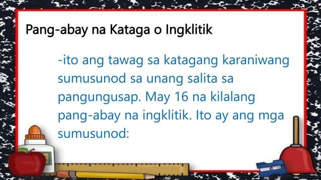 Pang-Abay na Ingklitik.pptx