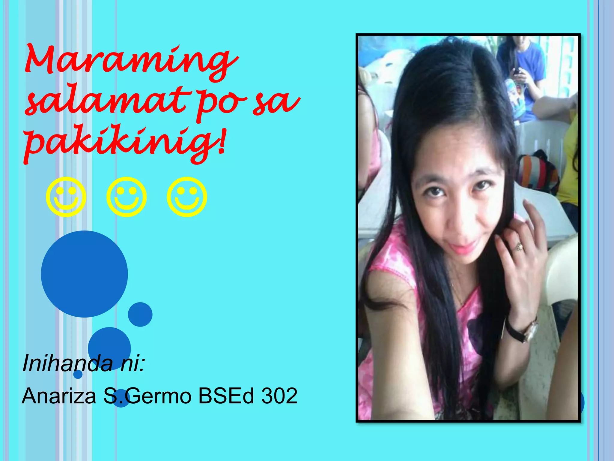 Pang abay na pamanahon at pang-abay na panlunan (anariza germo) | PPTX