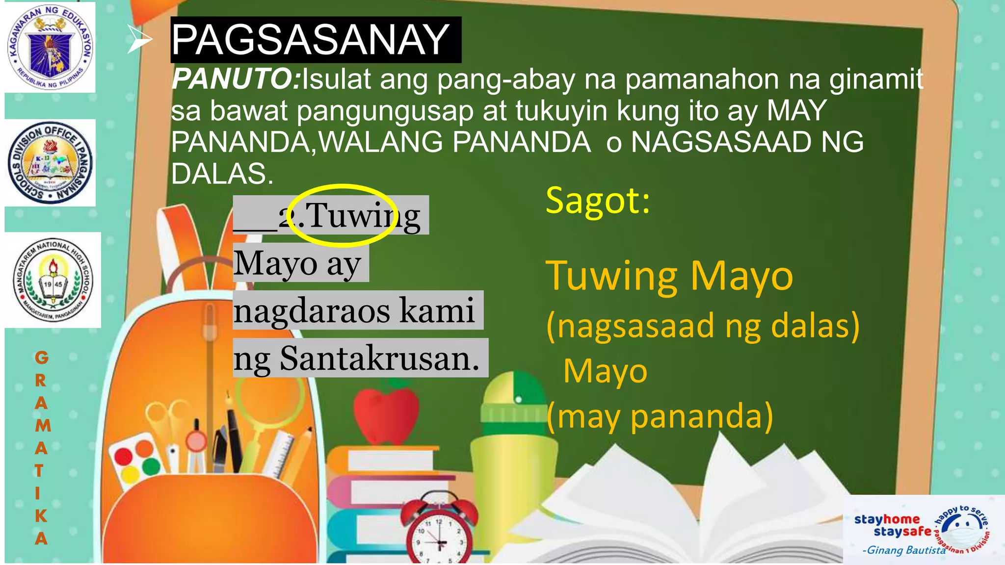 Pang abay na pamanahon | PPTX