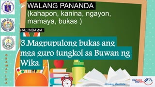 Pang abay na pamanahon | PPTX