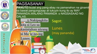 Pang abay na pamanahon | PPTX