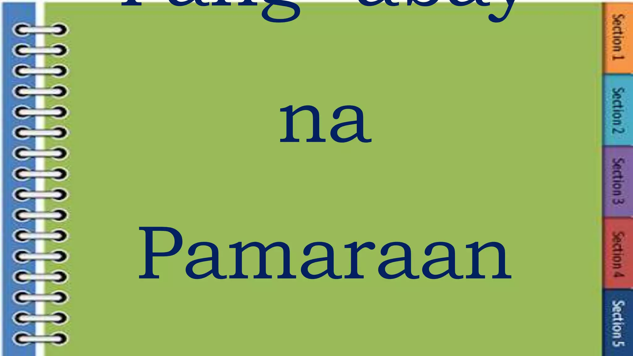 Pang abay na Pamaraan | PPTX