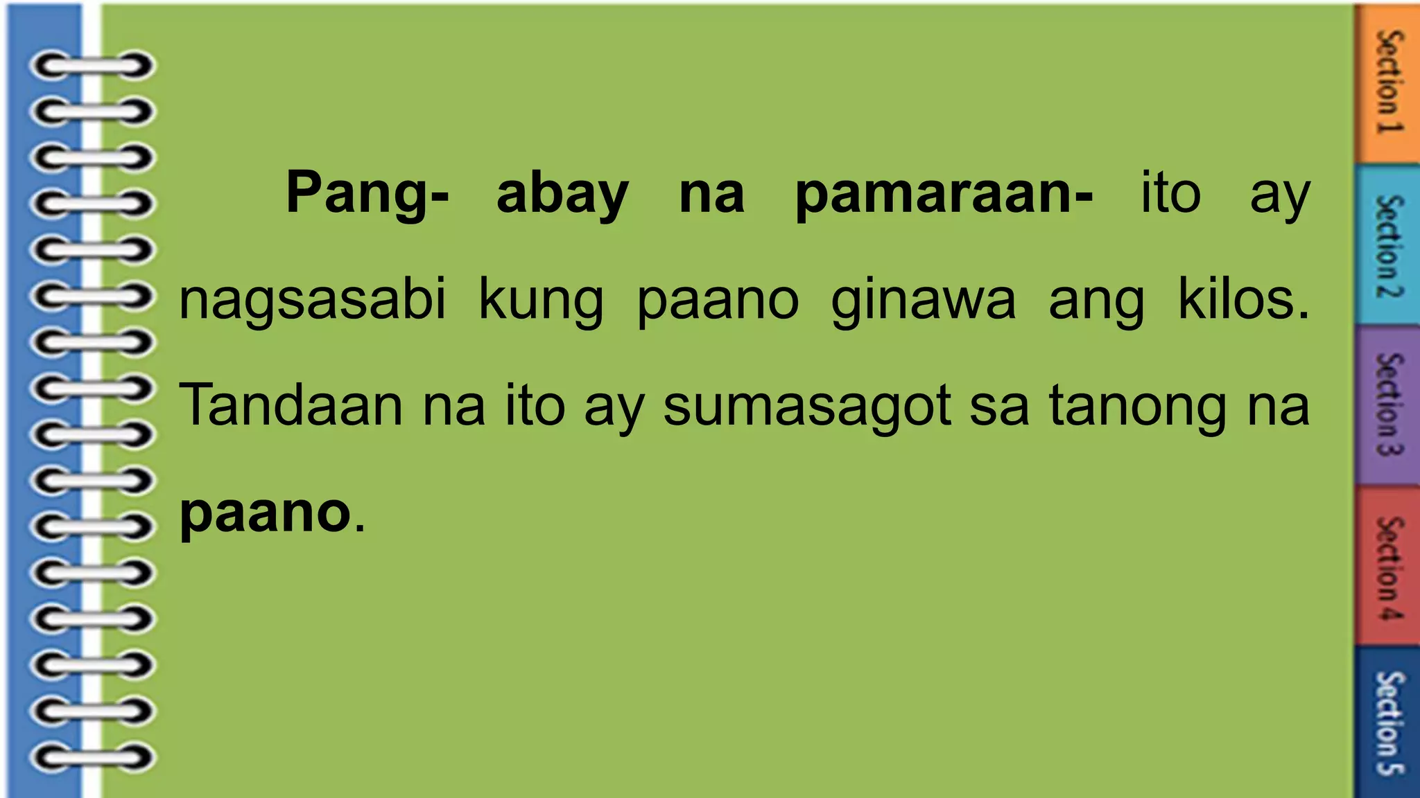 Pang abay na Pamaraan | PPTX