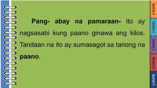 Pang abay na Pamaraan | PPTX