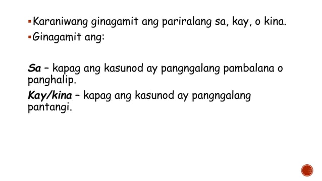 Pang abay na panlunan | PPTX