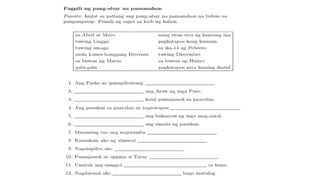 Pang-abay Worksheet.pptx sa filipino 5 week 1 | PPTX