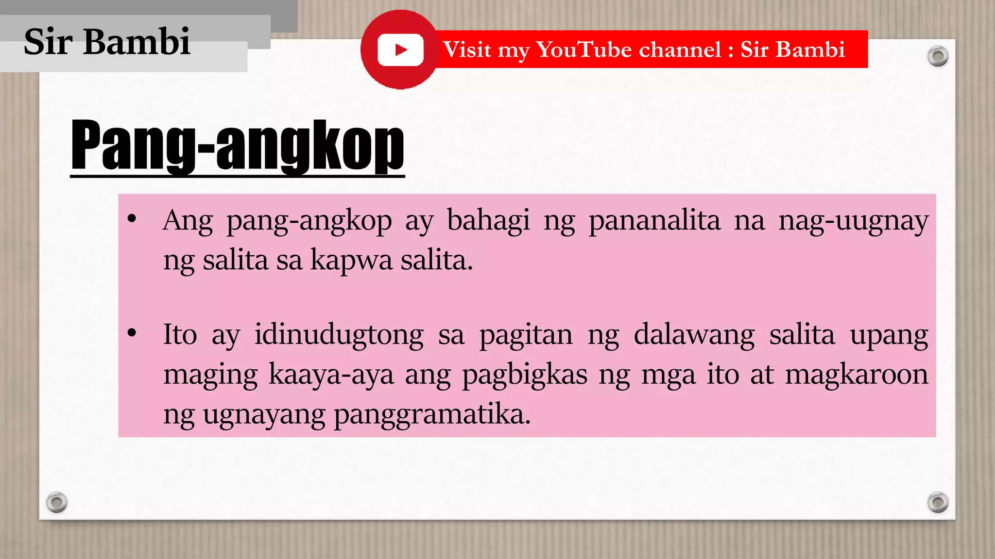 Pang-angkop || NG || NA | PPTX