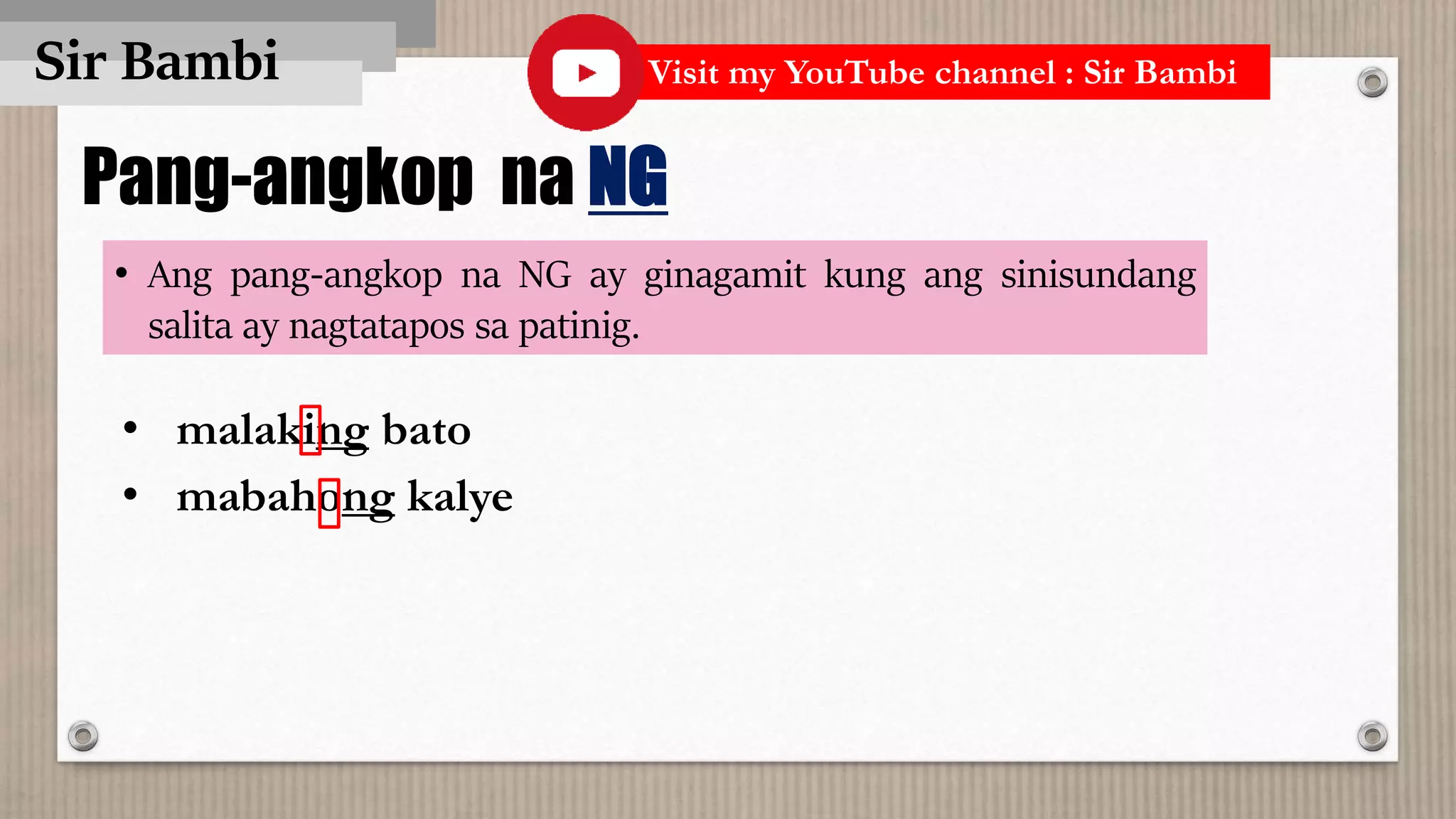 Pang-angkop || NG || NA | PPTX