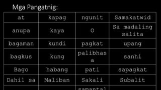 Grade 10 Filipino 10 Lesson pang-ugnay.pptx