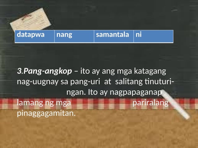 Ang Pang-ugnay at ang tatlong uri nito.pptx