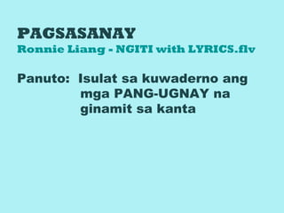 Pang ugnay - powerpt. | PPT