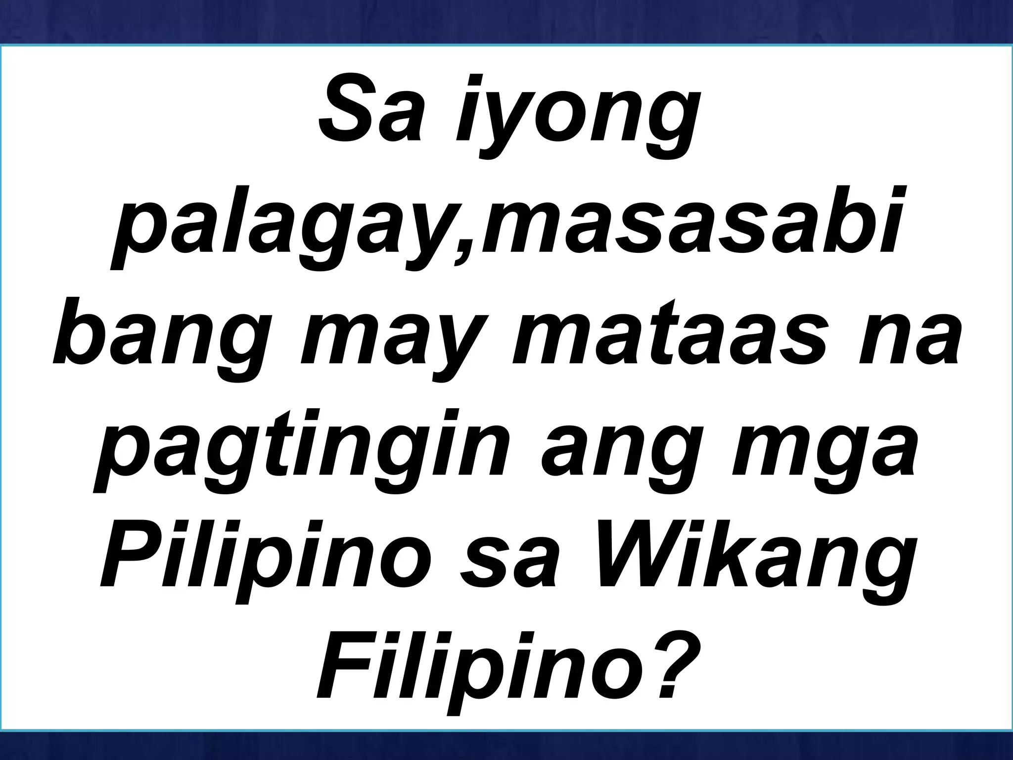 Pang ugnay, Pagpapahayag ng saloobin | PPTX