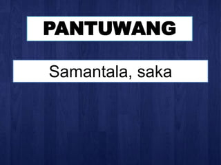 Pang ugnay, Pagpapahayag ng saloobin | PPTX