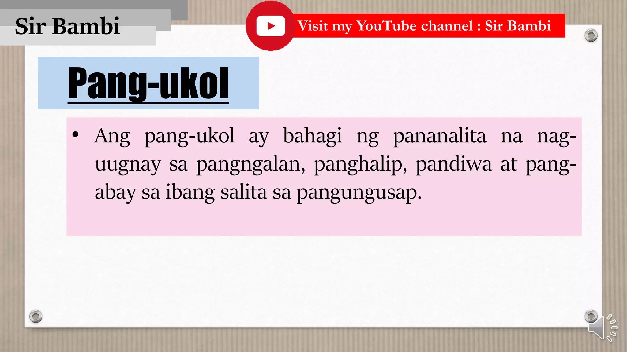 Pang-ukol | PPTX