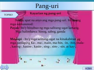 Pang uri | PPTX