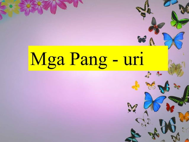 Pang uri (Panlarawan at Pamilang) | PPTX