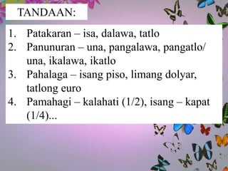 Pang uri (Panlarawan at Pamilang) | PPT