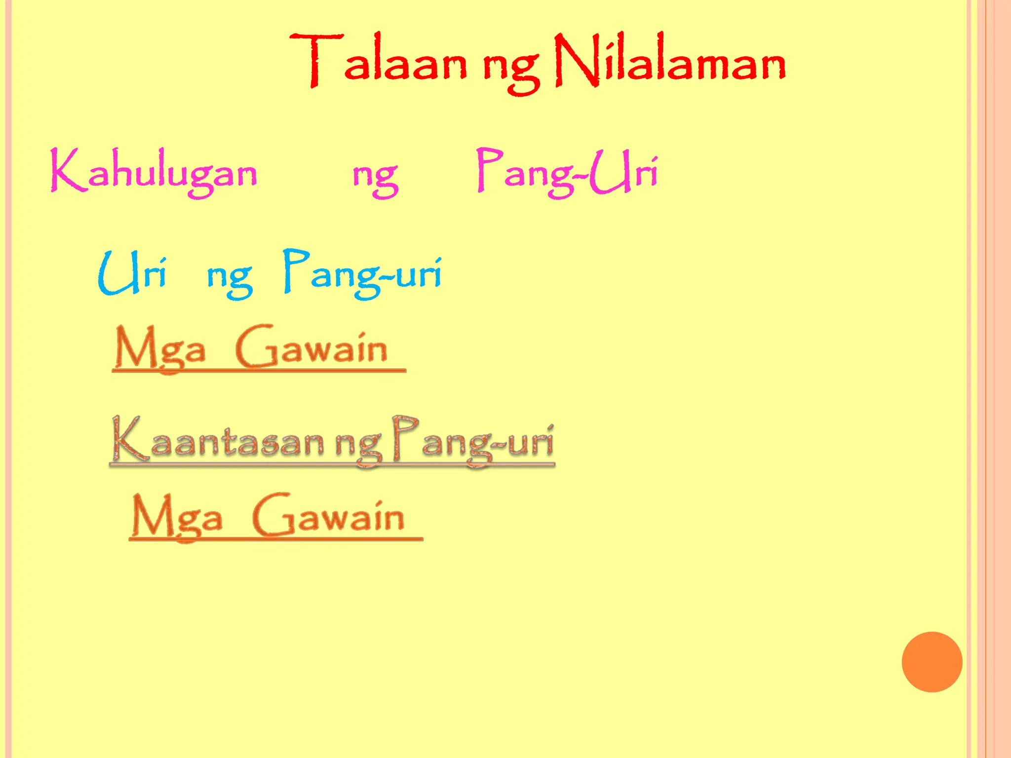 pang-uri at mga uri ng pang-uri makikita sa ppt na ito. | PPT