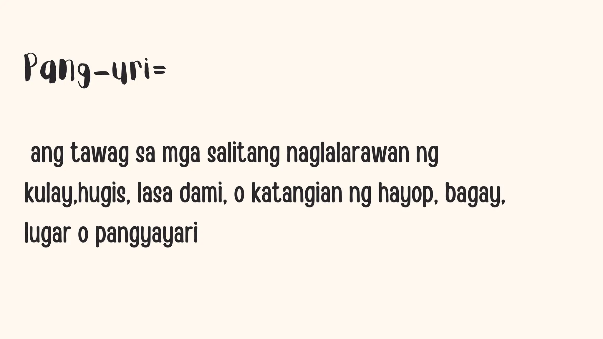 Pang-uri -salitang naglalarawa..grade 2 ...filipino | PDF