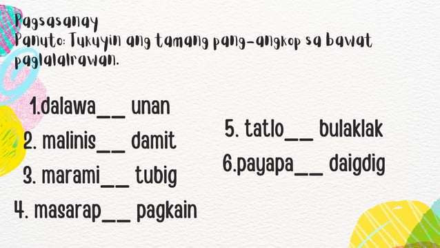 Pang-uri -salitang naglalarawa..grade 2 ...filipino | PDF