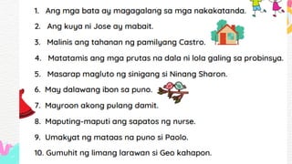 Pang-uri -salitang naglalarawa..grade 2 ...filipino | PDF