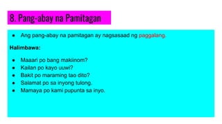 Pang abay pag-uulat | PDF