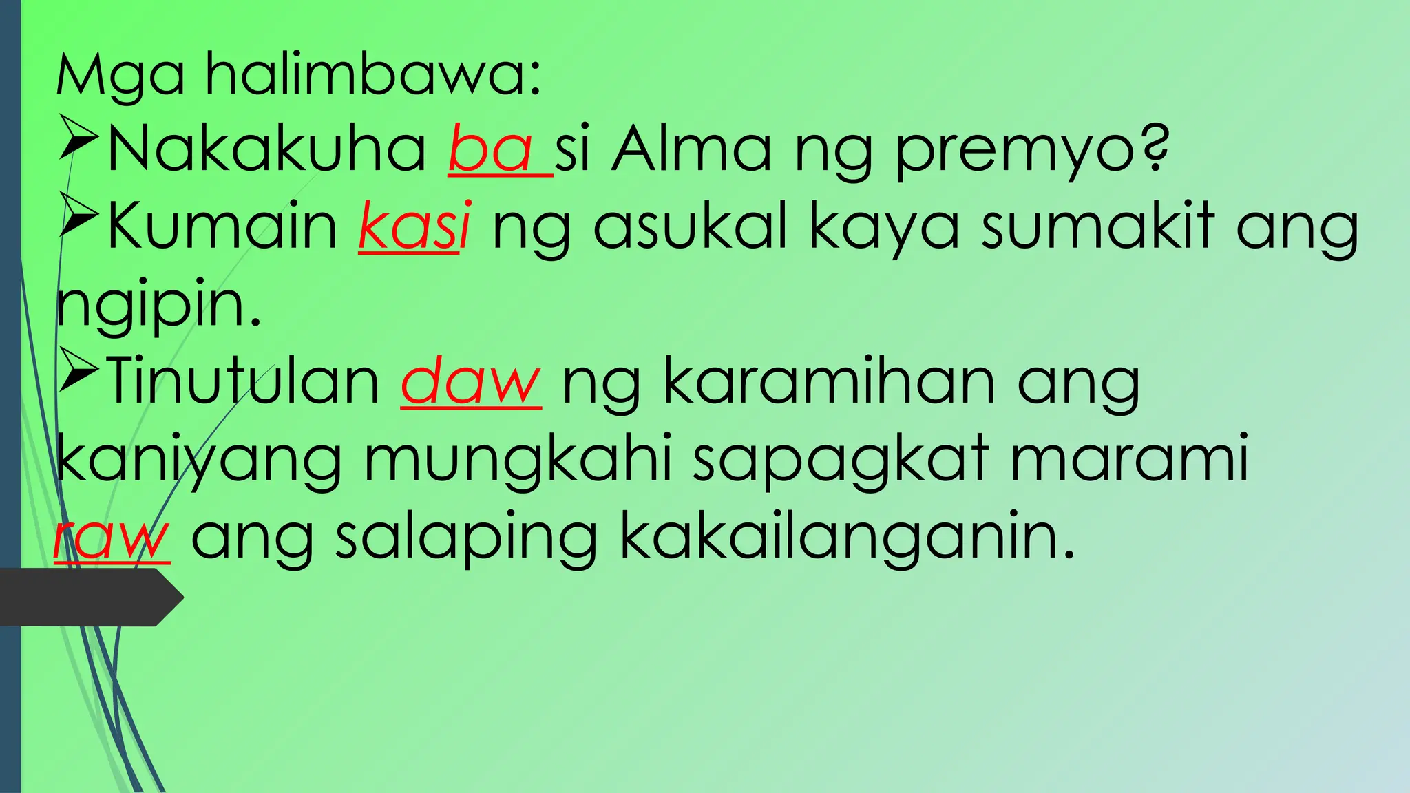 kahulugan ng pang-abay mga uri ng pang-abay at mga halimbawa ng pang ...