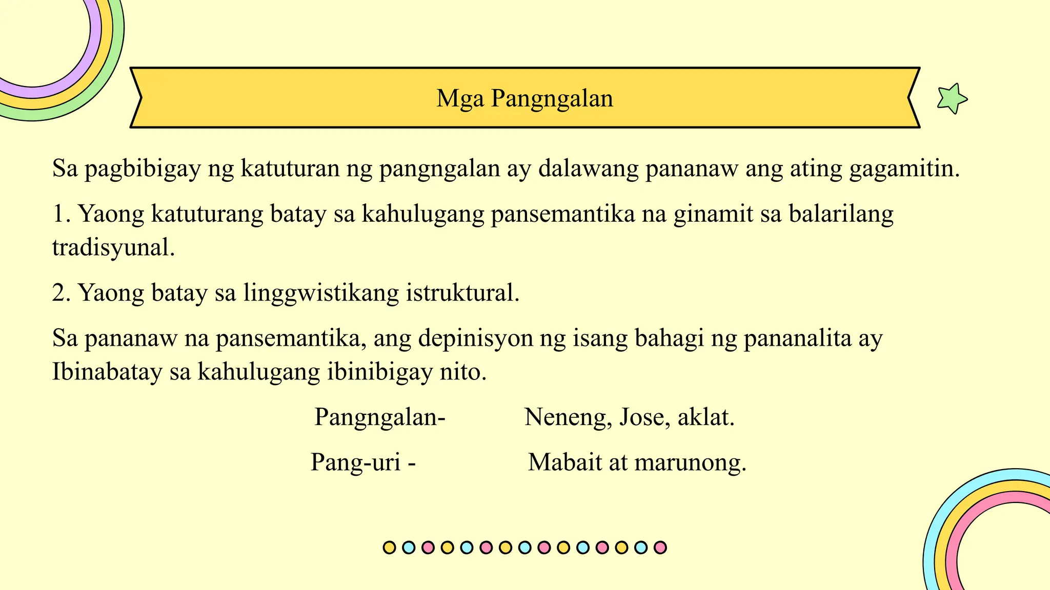 bahagi ng pananalita, pangalan, uri ng pangalan, mga halimbawa ppt | PPTX