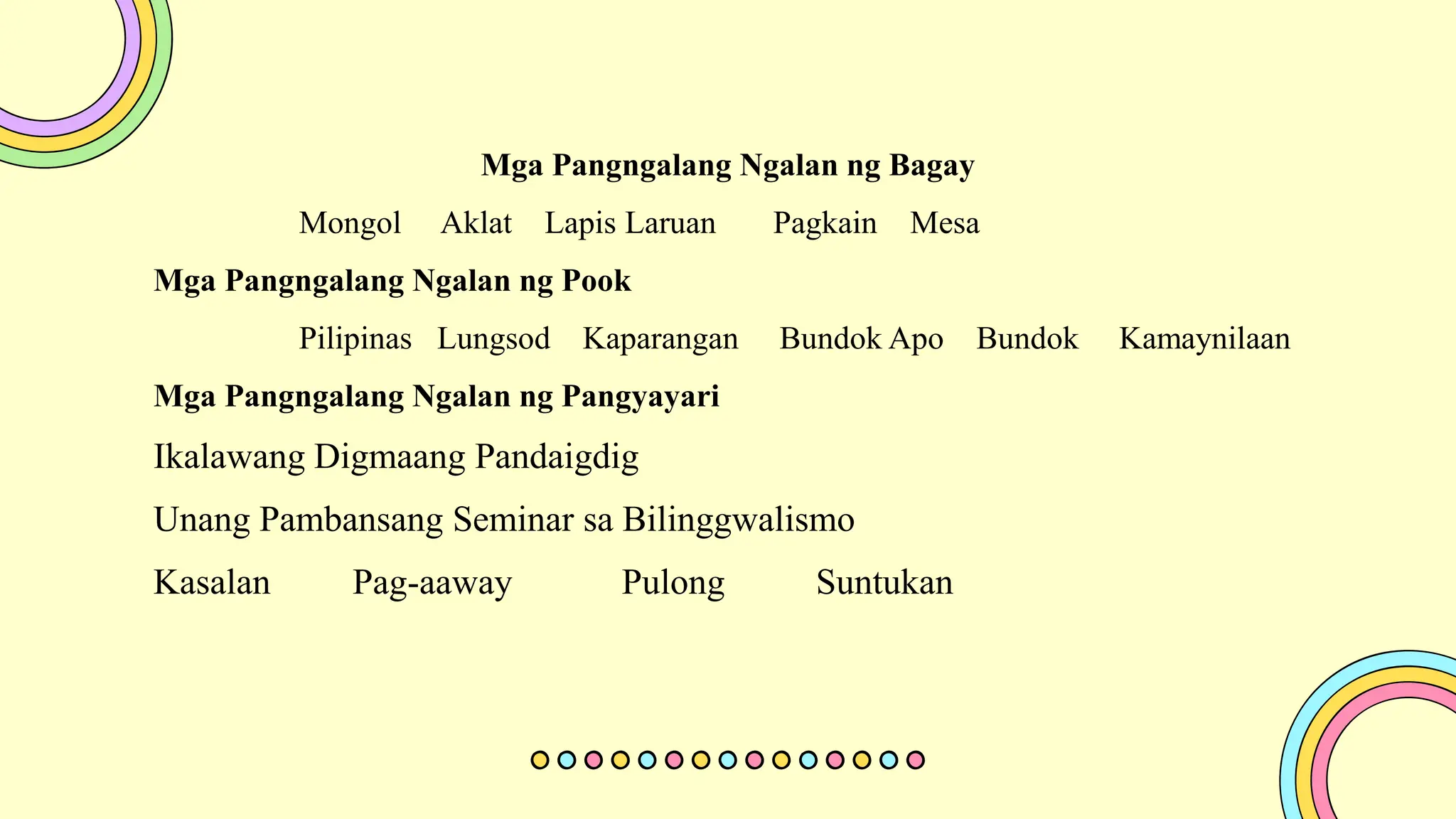 bahagi ng pananalita, pangalan, uri ng pangalan, mga halimbawa ppt | PPTX