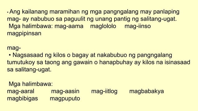 bahagi ng pananalita, pangalan, uri ng pangalan, mga halimbawa ppt | PPTX
