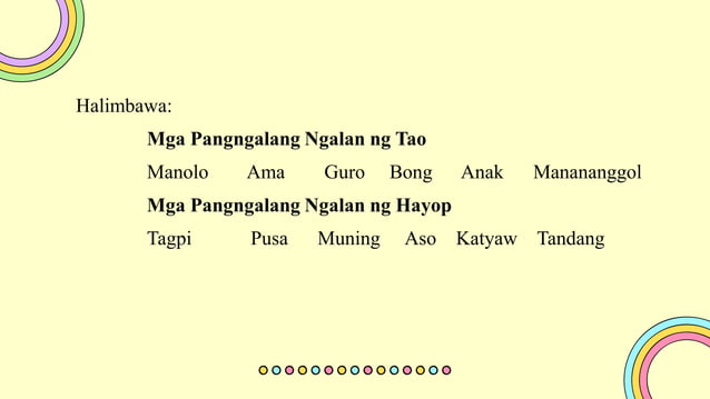 bahagi ng pananalita, pangalan, uri ng pangalan, mga halimbawa ppt | PPTX