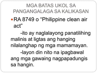 PANGANGALAGA SA KALIKASAN.pptx
