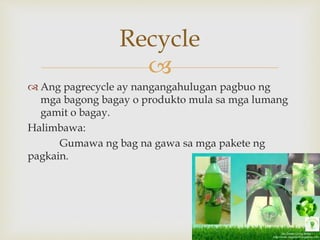 Pangangalaga sa timbang na kalagayang ekolohiya | PPTX