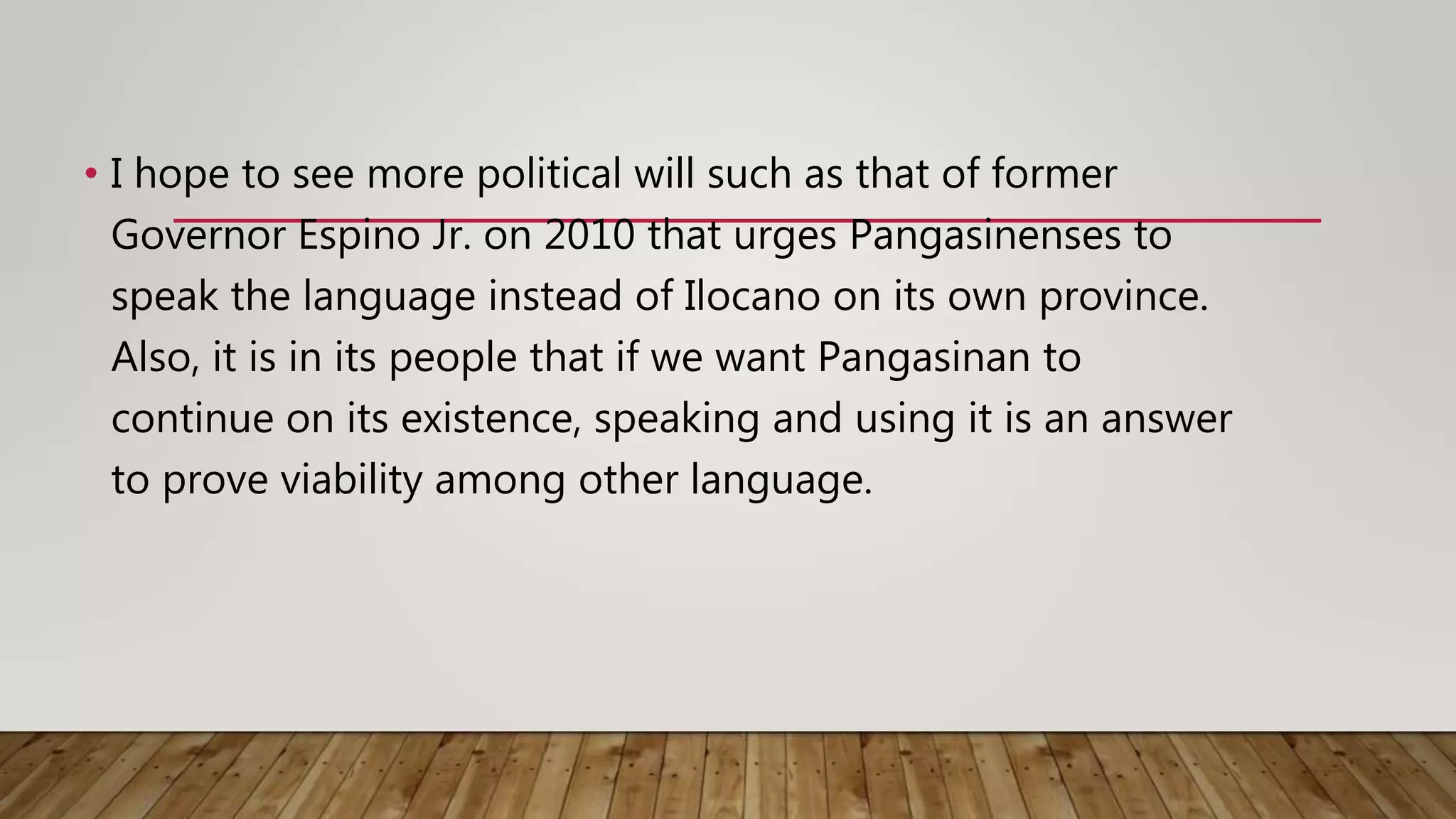 Pangasinan Language | PPTX