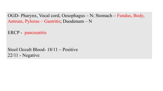 A case study on Pangastritis with pancreatitis | PPT