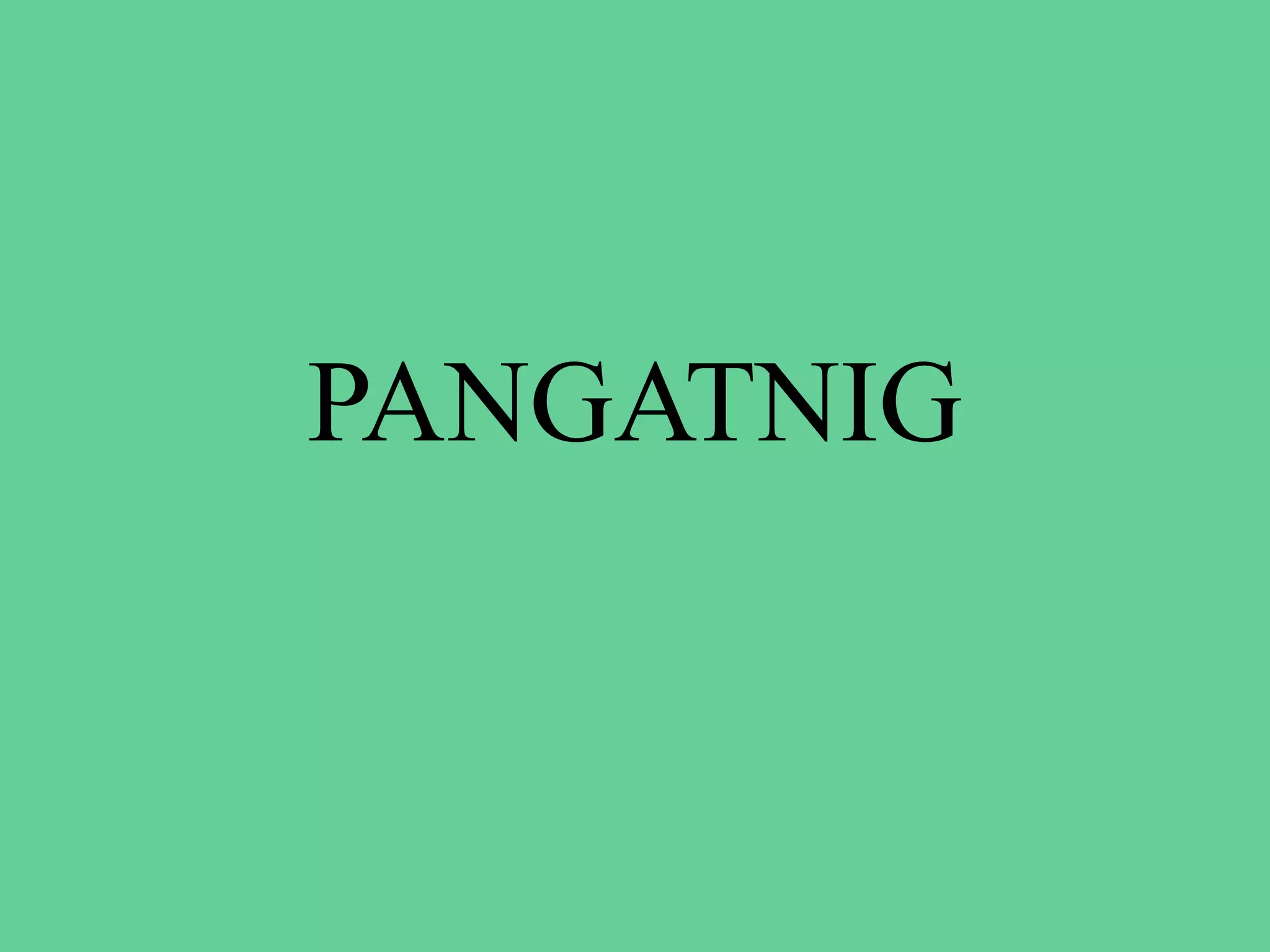 Pangatnig | PPTX