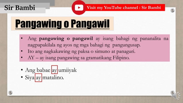 Pangawing || Pangawil | PPTX
