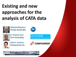 Existing and new approaches for analysing data from Check All That ...