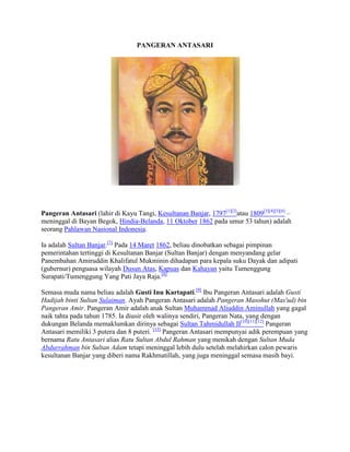 Pangeran diponegoro | DOCX
