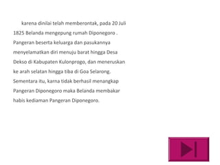 Pangeran diponegoro_SMAN 1 KEJAYAN KAB.PASURUAN | PPT