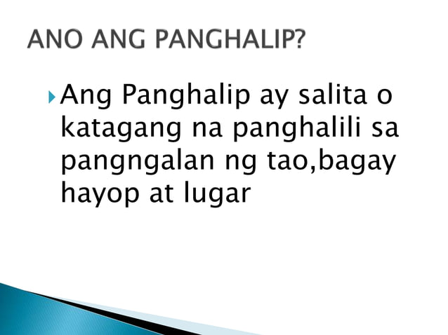 Panghalip | PPTX