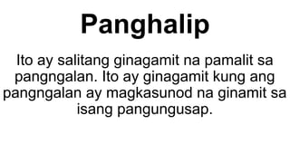 Panghalip PowerPointPresentation Grade 5 | PPTX
