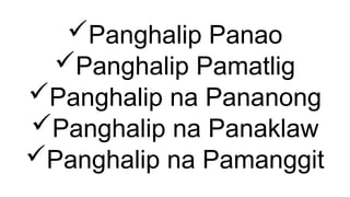 Panghalip PowerPointPresentation Grade 5 | PPTX