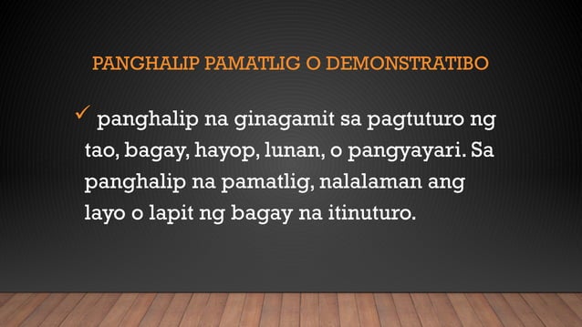 panghalip at mga uri nito.pptx ito ay patungkol sa filipino | PPTX