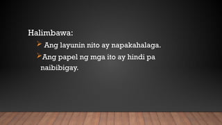 panghalip at mga uri nito.pptx ito ay patungkol sa filipino | PPTX