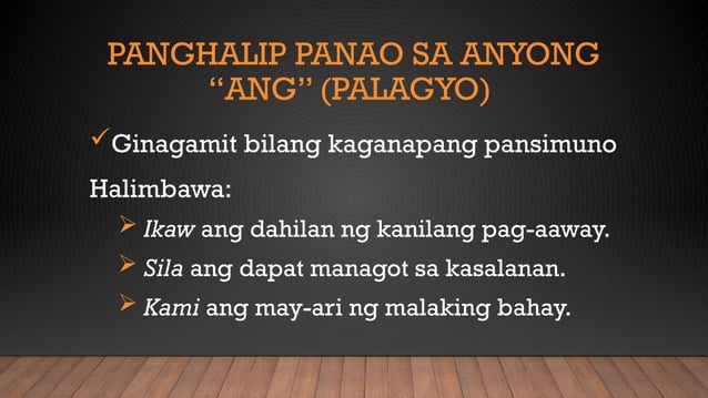 panghalip at mga uri nito.pptx ito ay patungkol sa filipino | PPTX