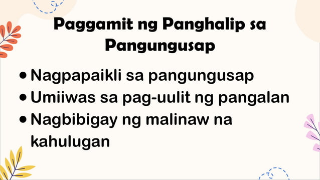 Panghalip Grade 4: Apat na uri ng Panghalip: Panghalip na Panao ...