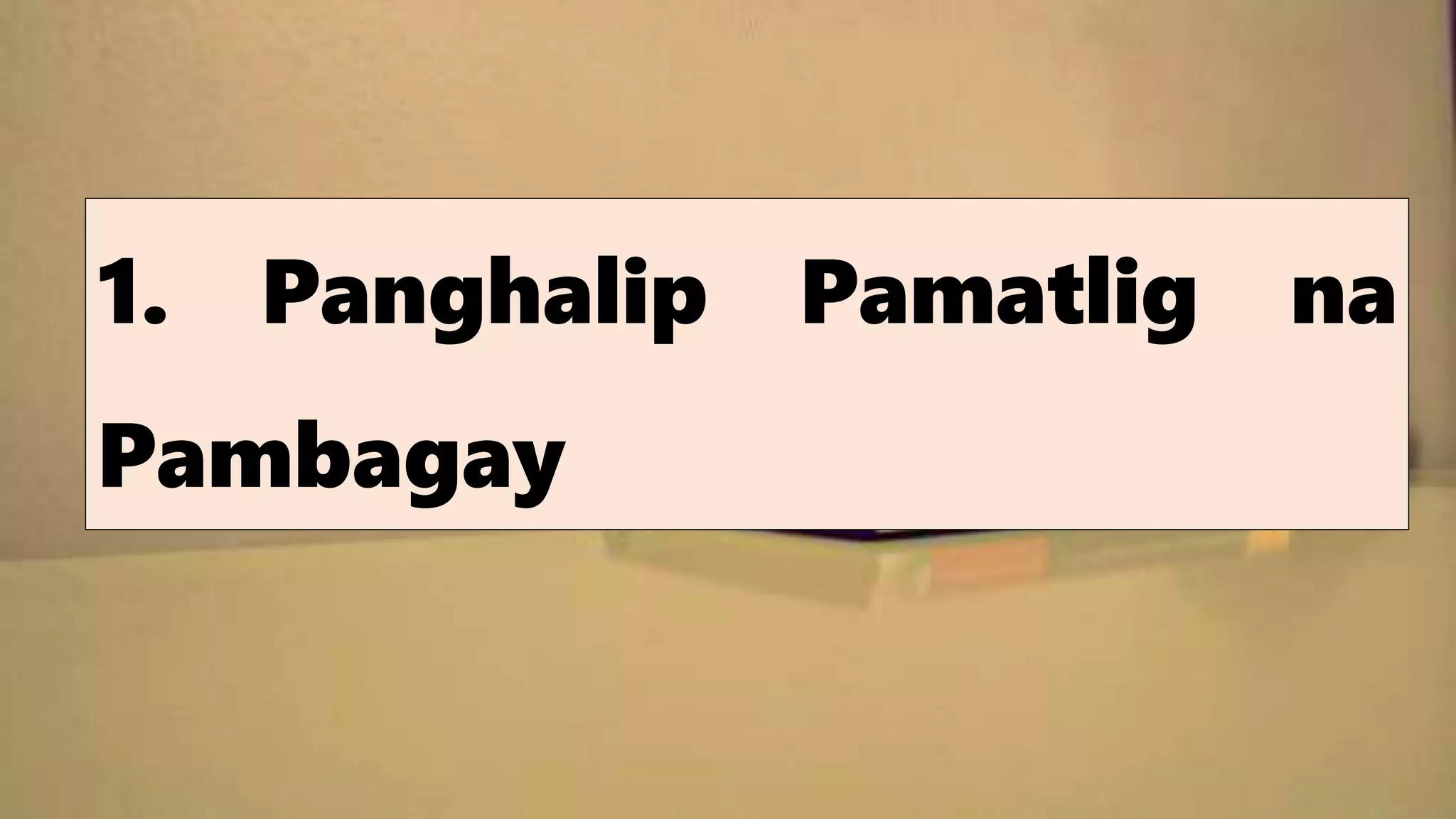 Panghalip na pamatlig | PPTX